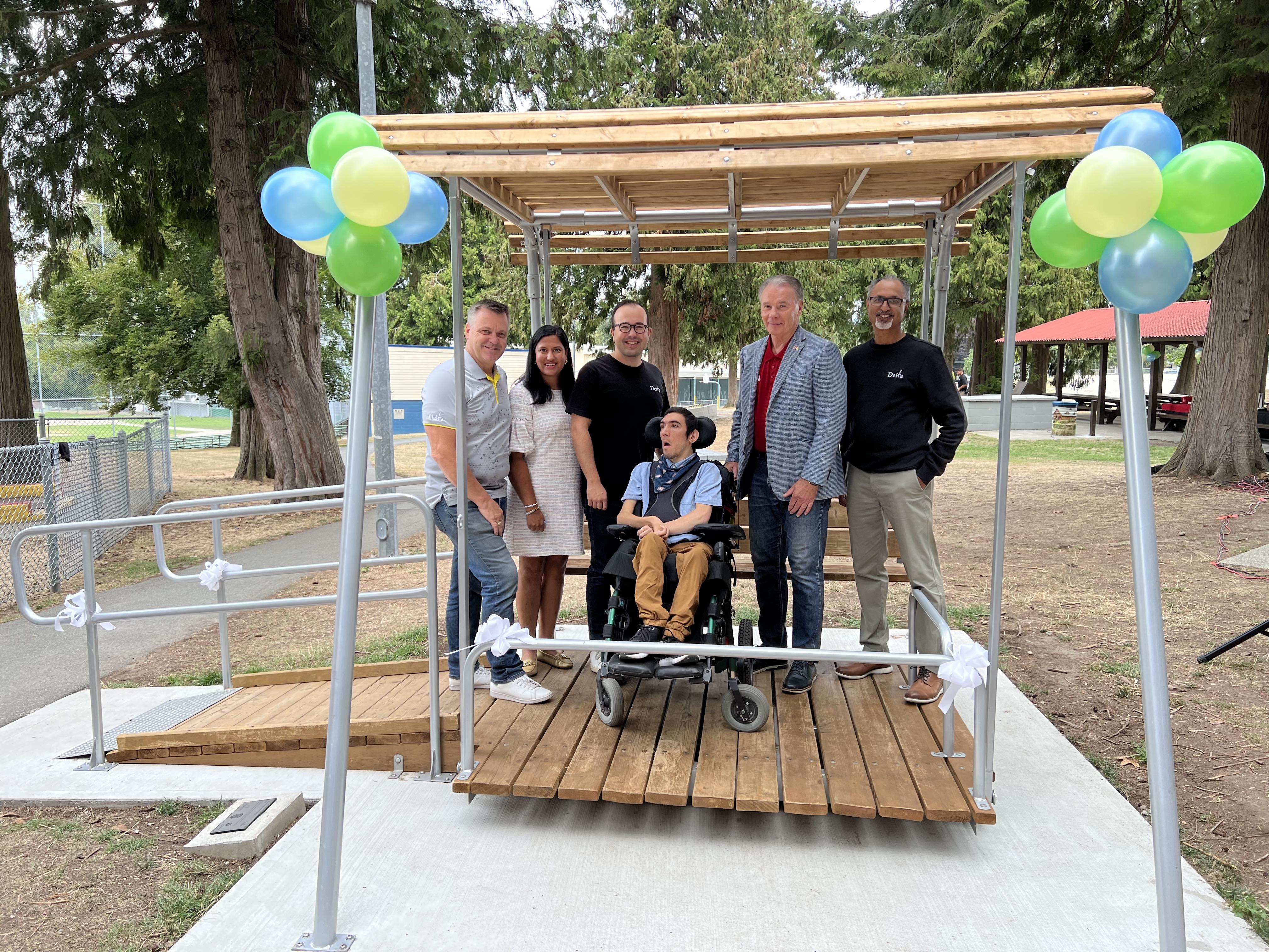 City of Delta Unveils Innovative Wheelchair Accessible Swing at ...